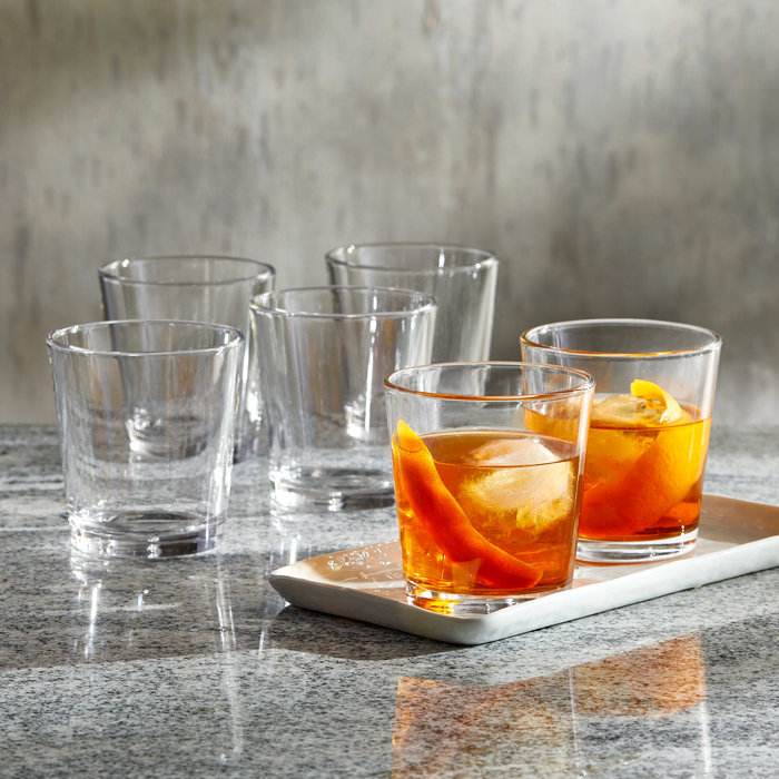 Libbey Bar Essentials Double Old Fashioned Glasses 12 Ounce Set Of 6 Wayfair